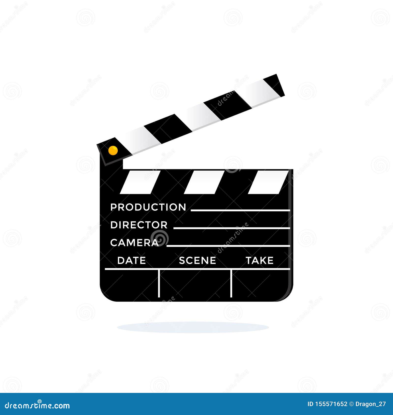 Movie Making Clapboard. Director`s Clapper Board. Stock Vector ...