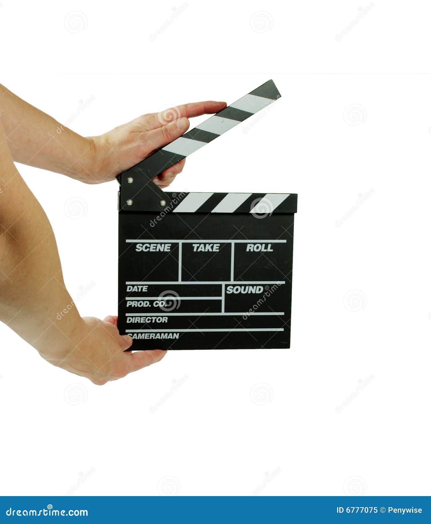 Movie marker board stock image. Image of finger, hand - 6777075