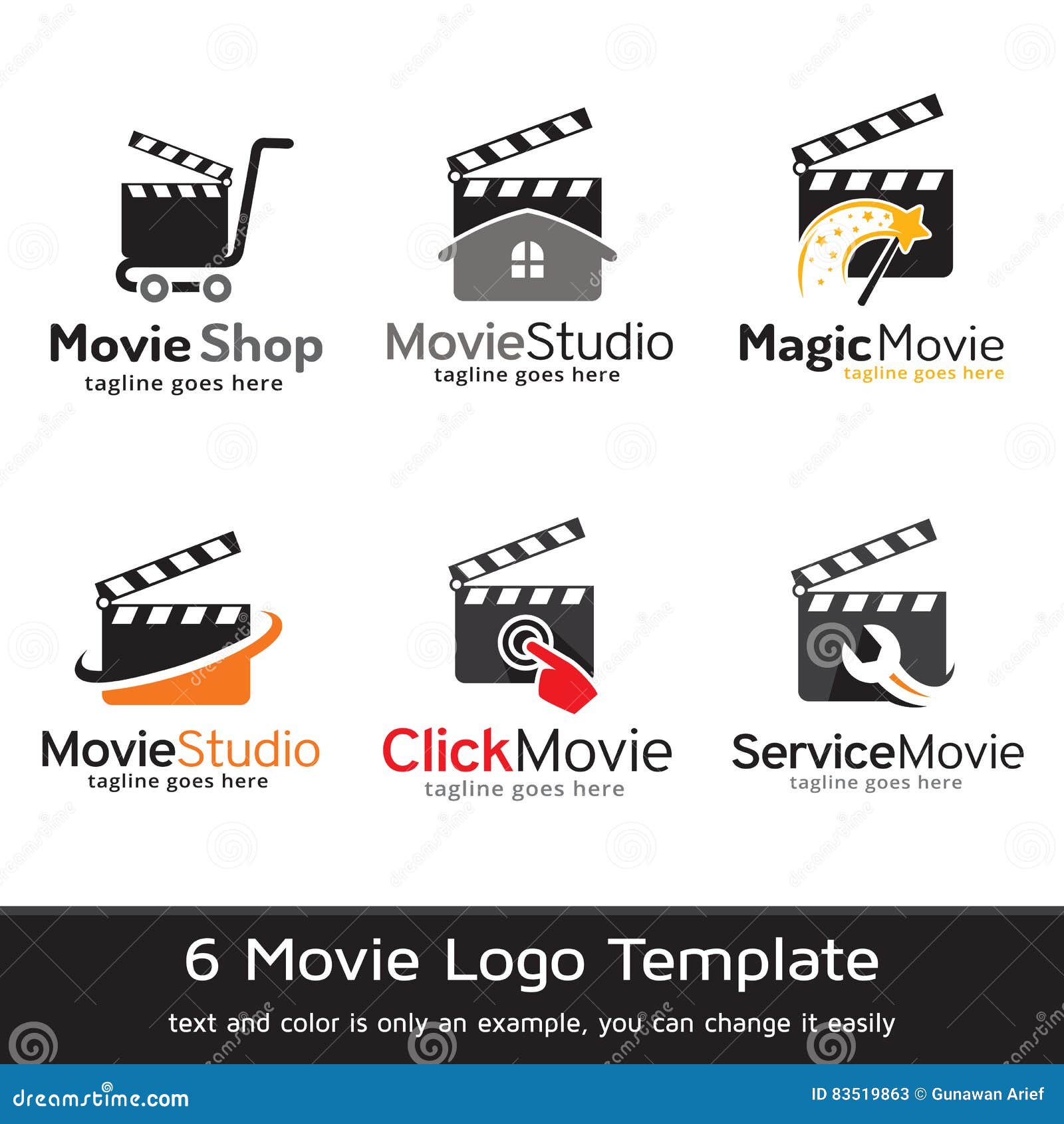 Movie Multimedia Logo Template Design Vector Stock Vector ...