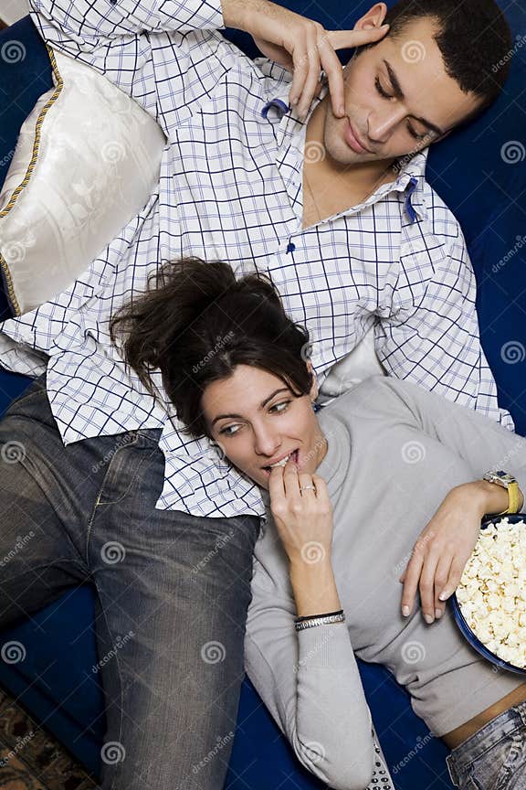 Movie night stock photo. Image of couple, flirting, love - 1701834