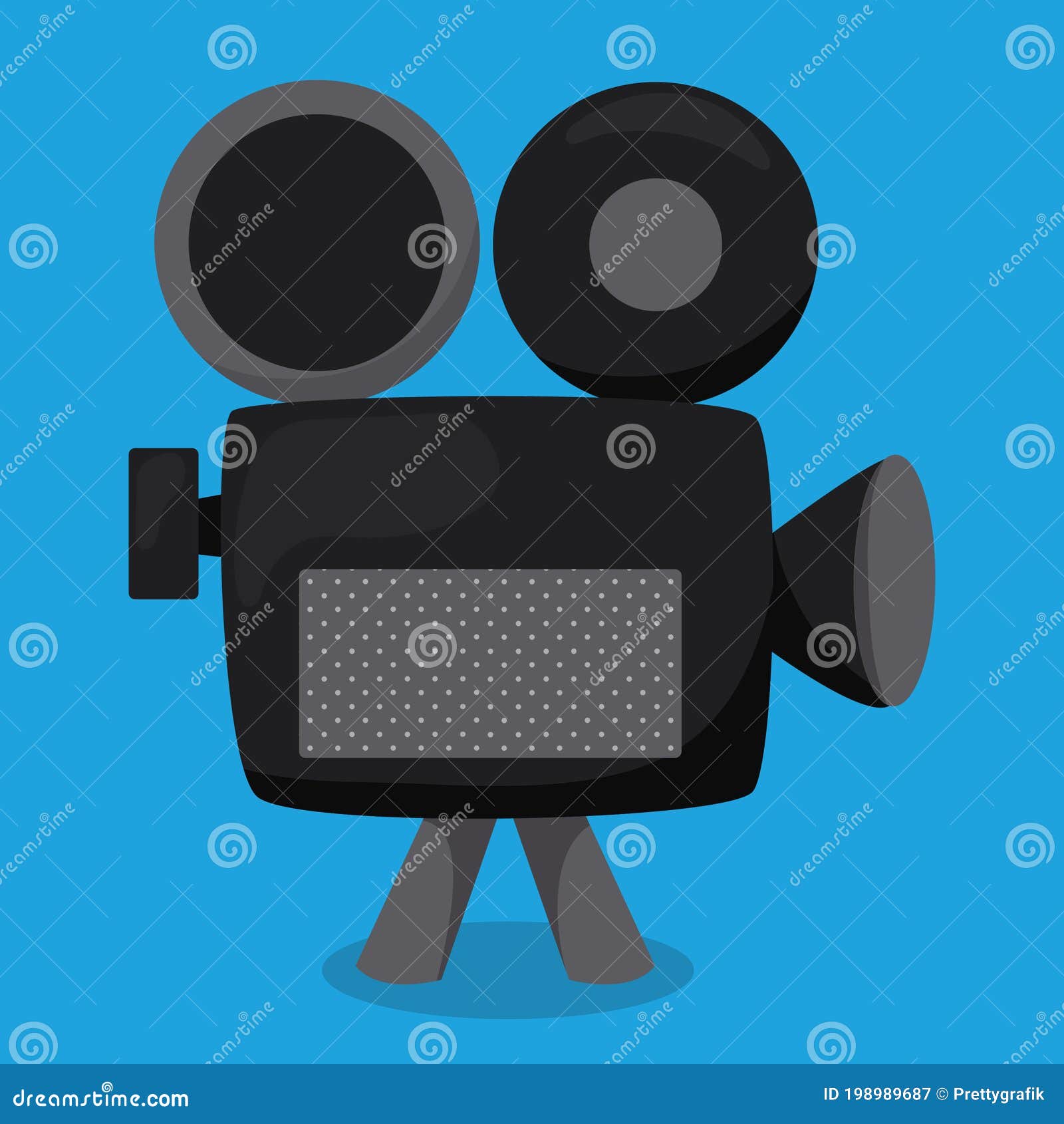 Movie Night Projector 22 stock vector. Illustration of cartoon - 198989687