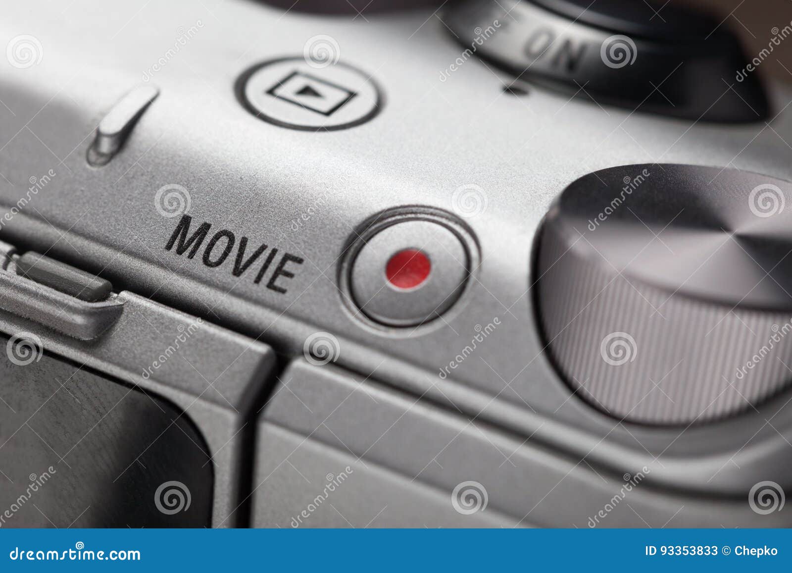 Movie Play Button on the Body of Modern Audio-video Devices Stock Image ...