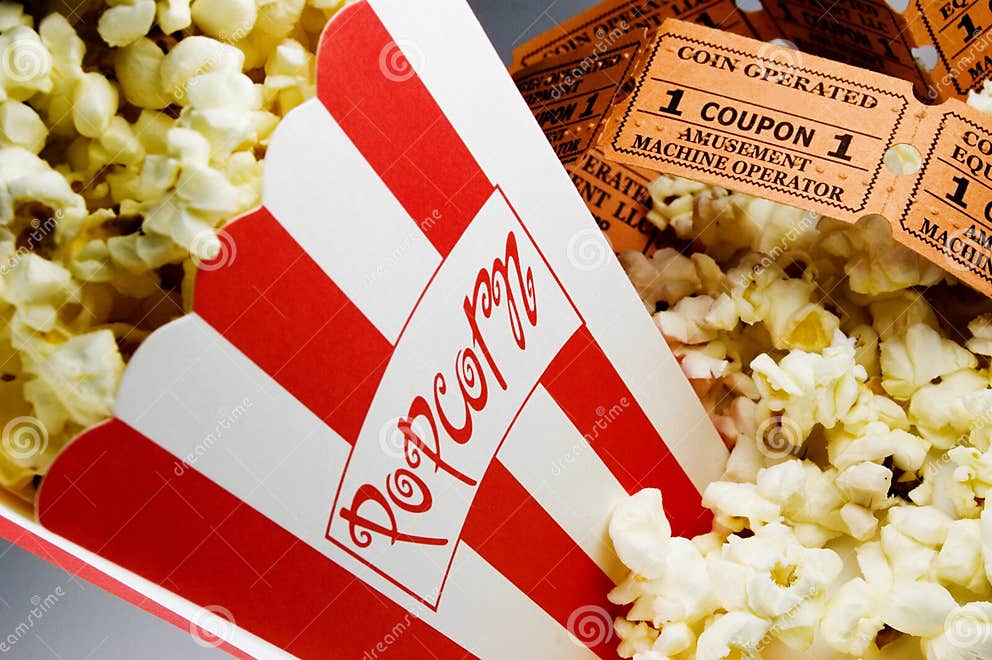 Movie Popcorn stock image. Image of video, theater, movies - 1836045