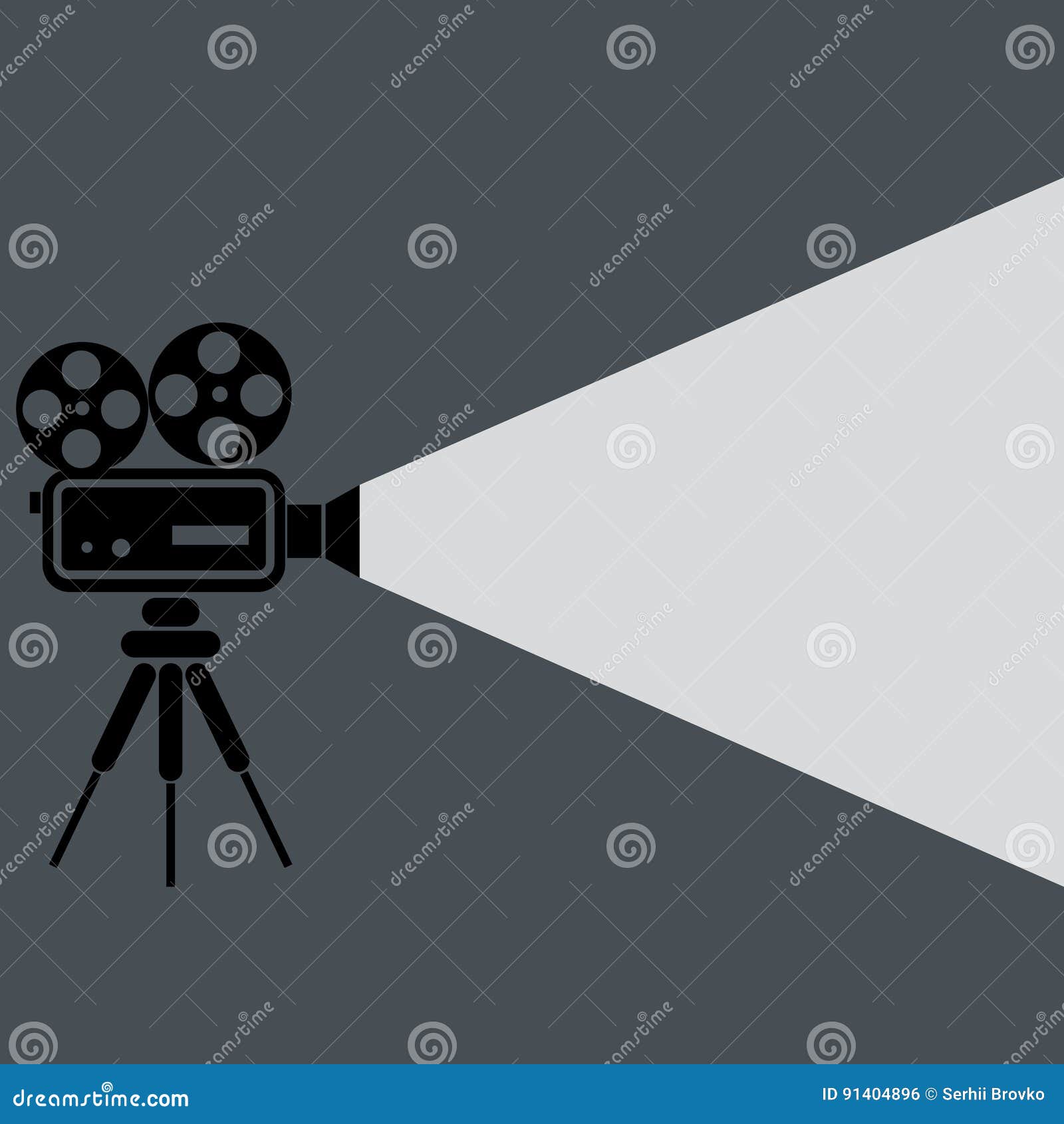 Old Projector Icon Vector. Trendy Flat Old Projector Icon From Cinema ...
