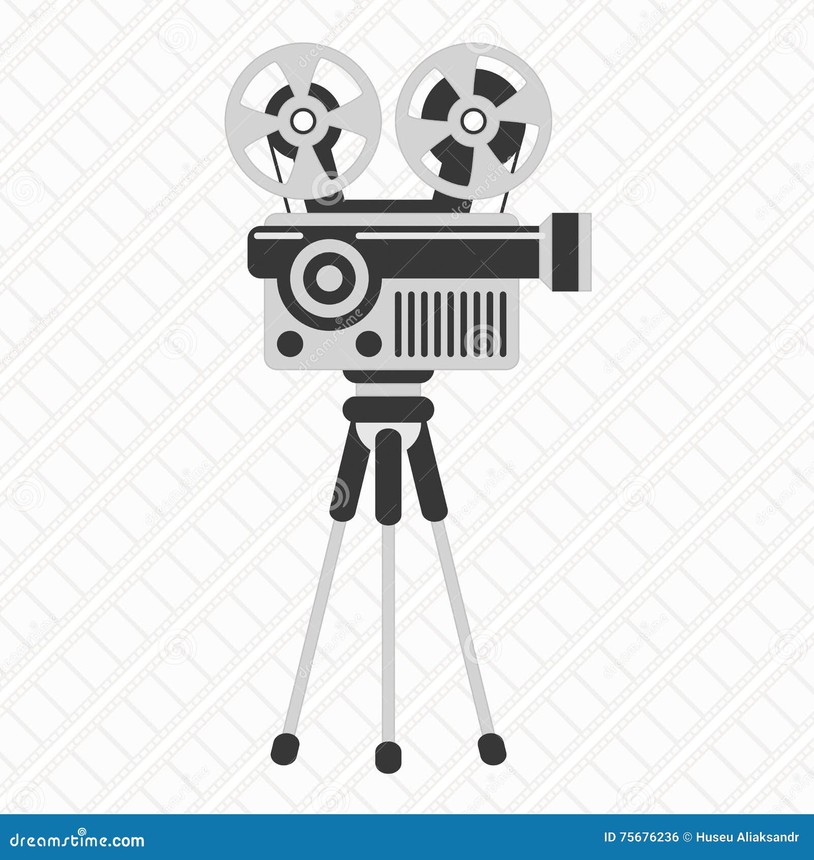 Movie Projector Vector Illustration Stock Vector - Illustration of ...
