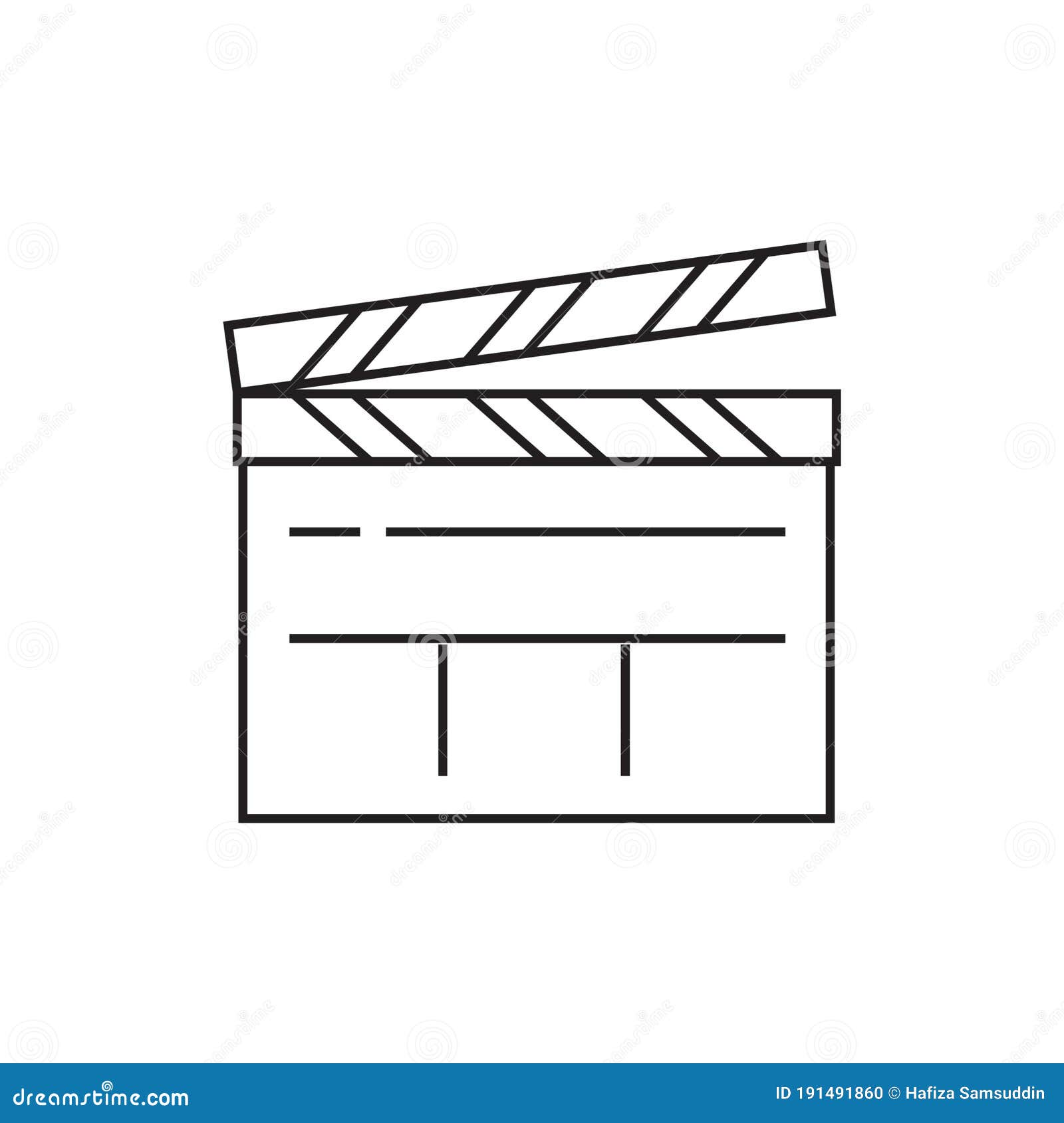 Movie Scene Cutter. Vector Illustration Decorative Design Stock Vector ...
