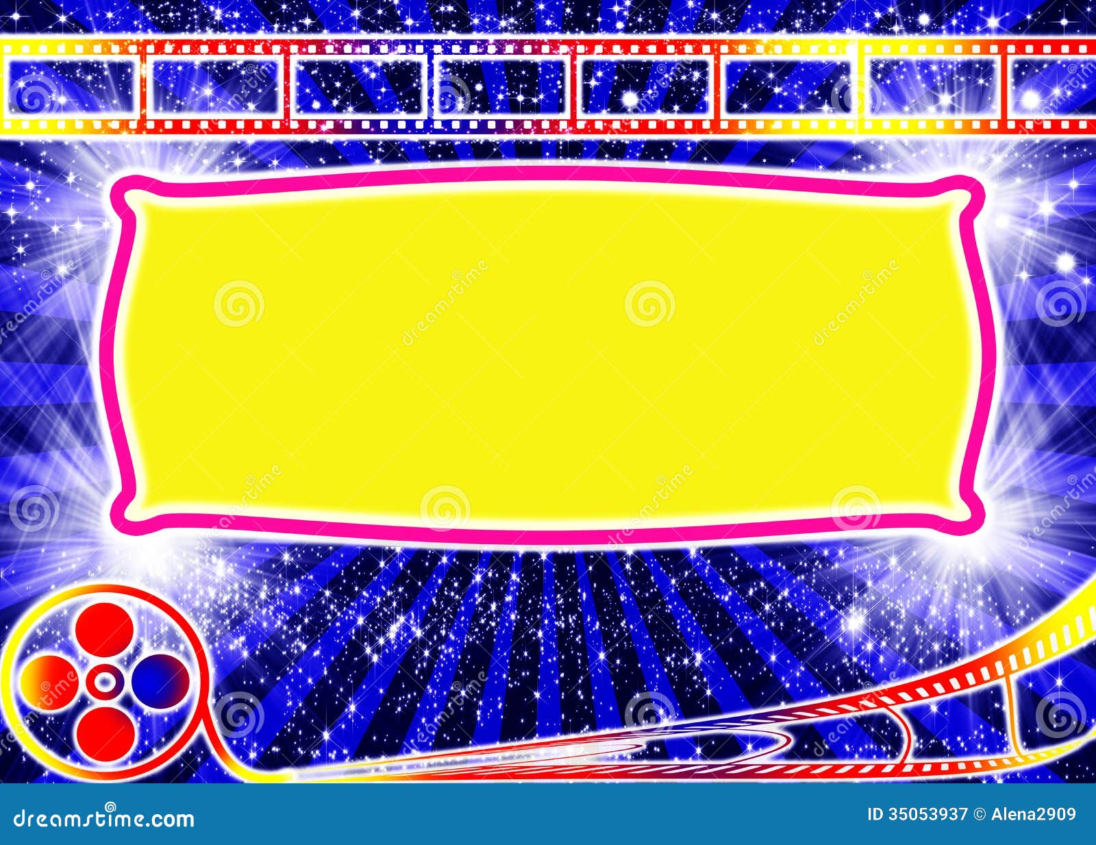 Movie schedule stock illustration. Illustration of event - 35053937