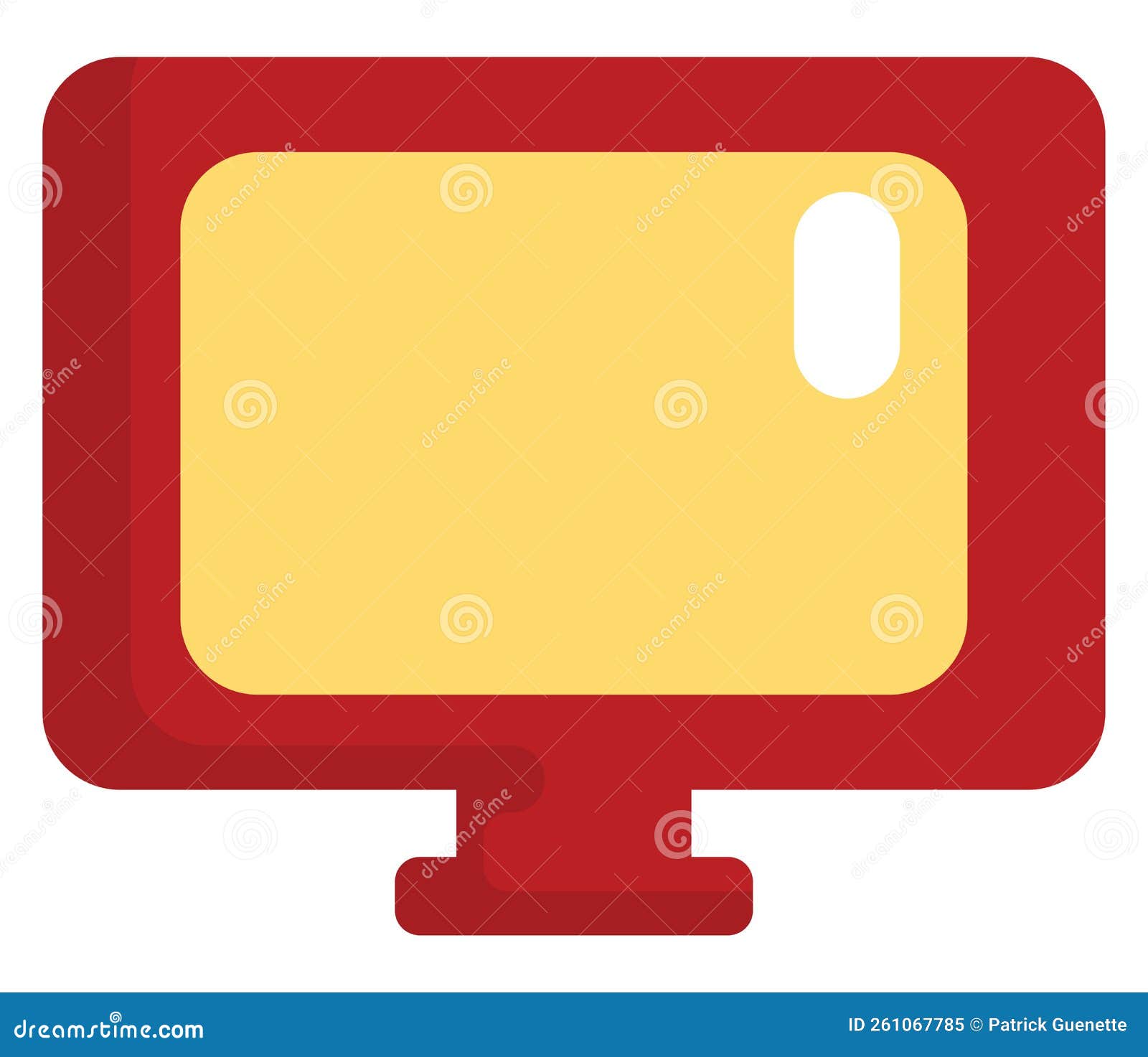 Movie screen, icon stock vector. Illustration of icon - 261067785