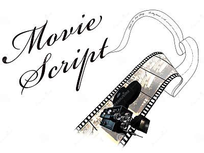 Movie script stock illustration. Illustration of text - 18710977