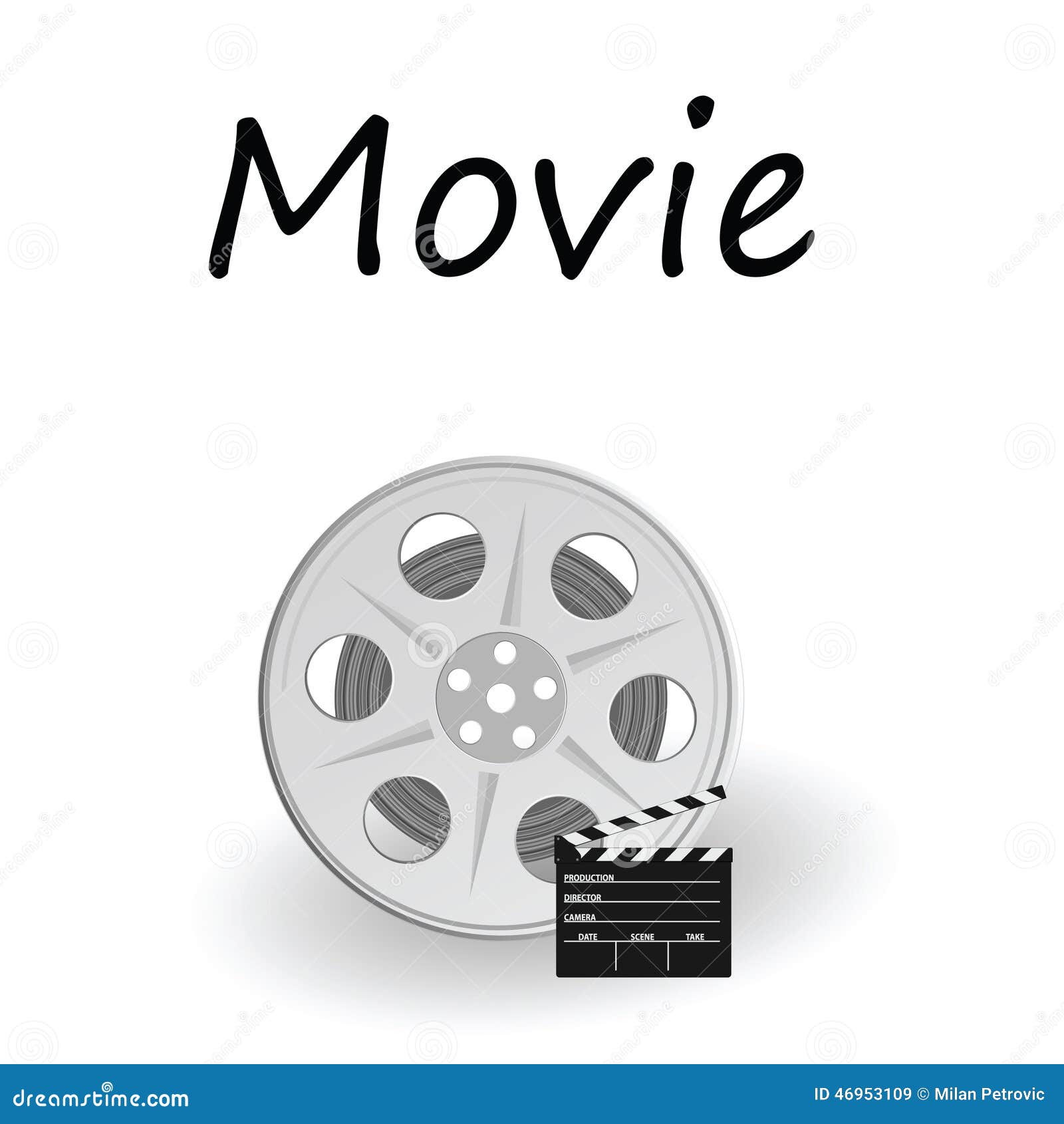 Movie sign vector stock vector. Illustration of sign - 46953109