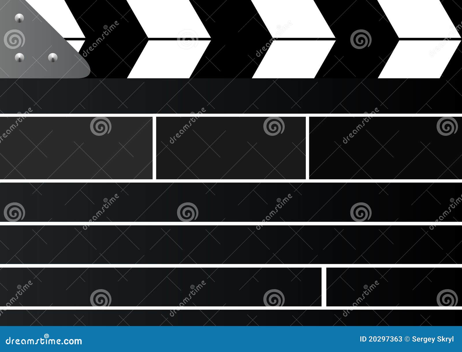 Movie slapstick stock vector. Illustration of device - 20297363