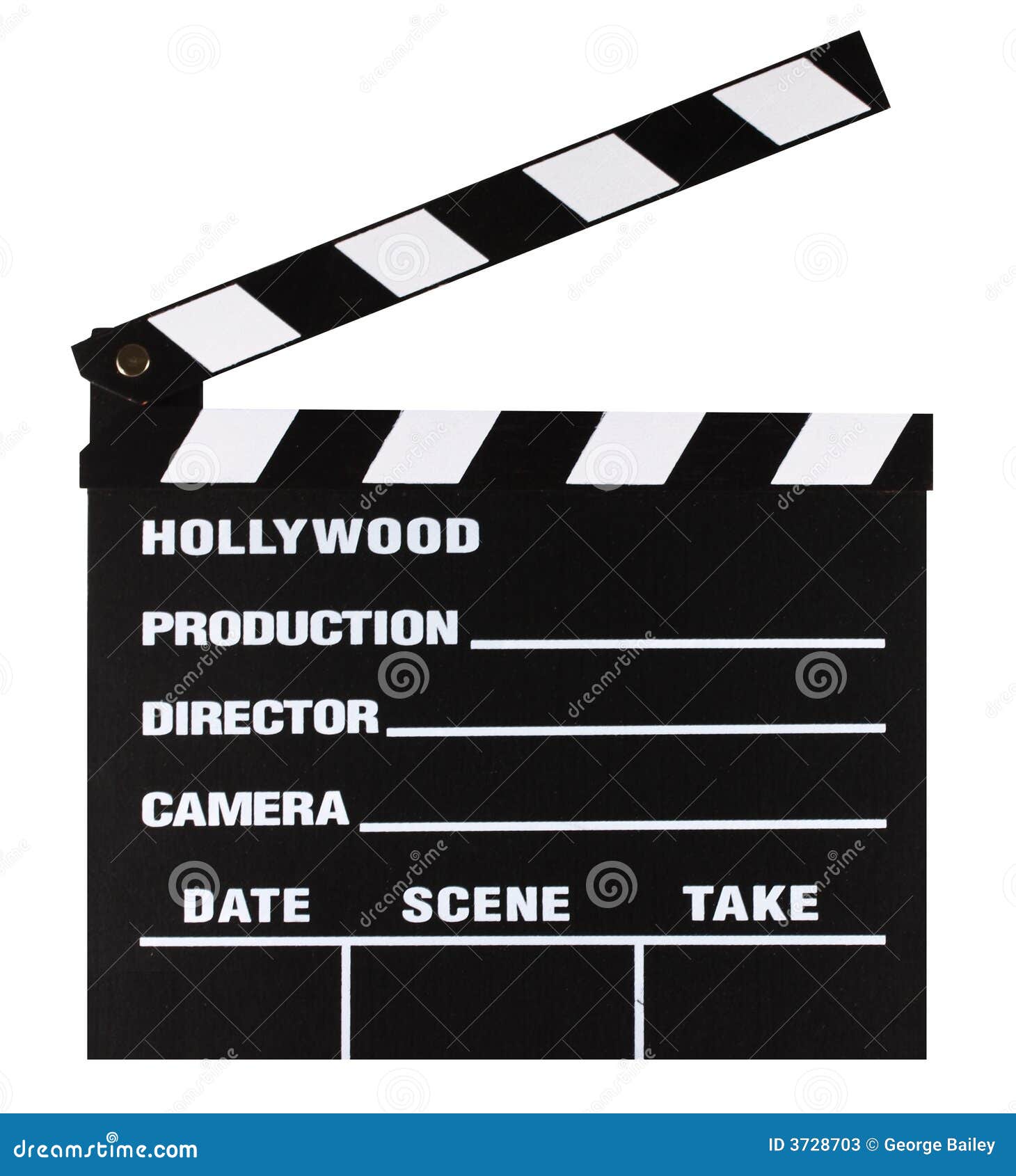 Movie slate board stock image. Image of filming, slate - 3728703
