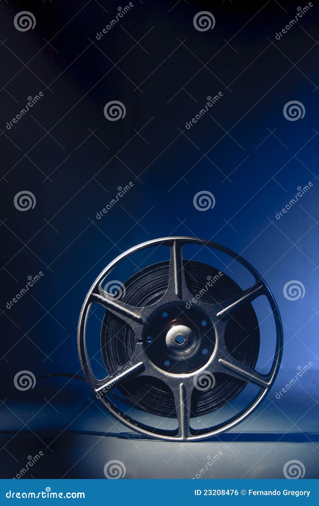 Movie spool with film stock photo. Image of spools, tins - 23208476