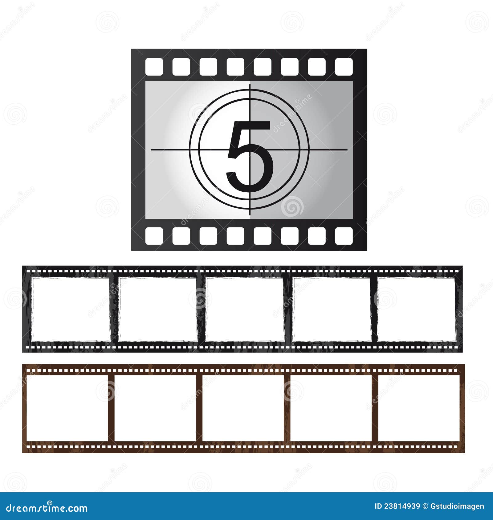 Movie tape stock vector. Illustration of artistic, filmstrip - 23814939