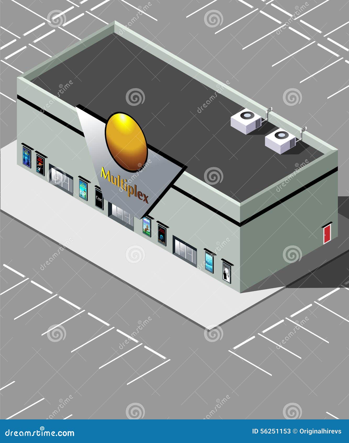 Multiplex Theater Stock Illustrations – 386 Multiplex Theater Stock ...