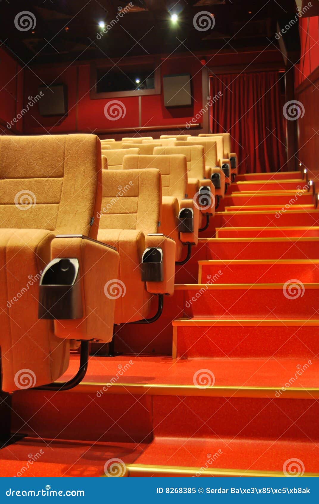 Movie Theater Seats stock image. Image of repetitive, acoustics - 8268385