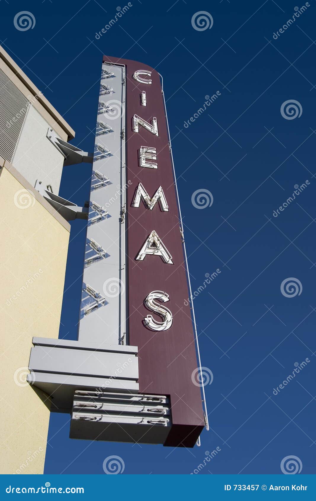 Movie Theater Sign stock image. Image of cine, movie, silver - 733457