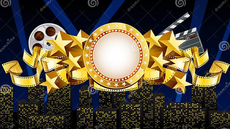 Movie theme stock vector. Illustration of scene, feast - 27831054