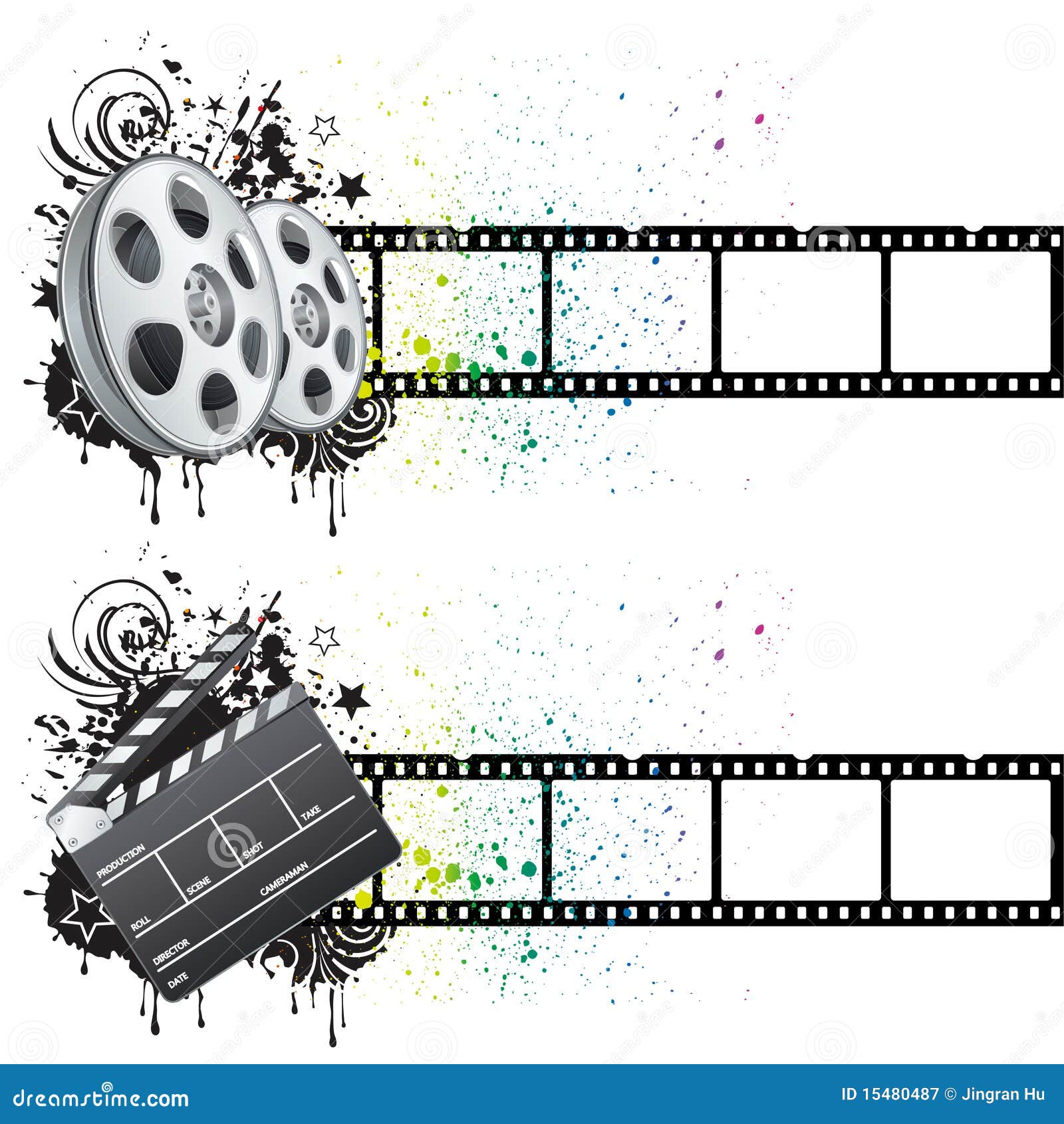 Movie theme element stock vector. Illustration of shape - 15480487