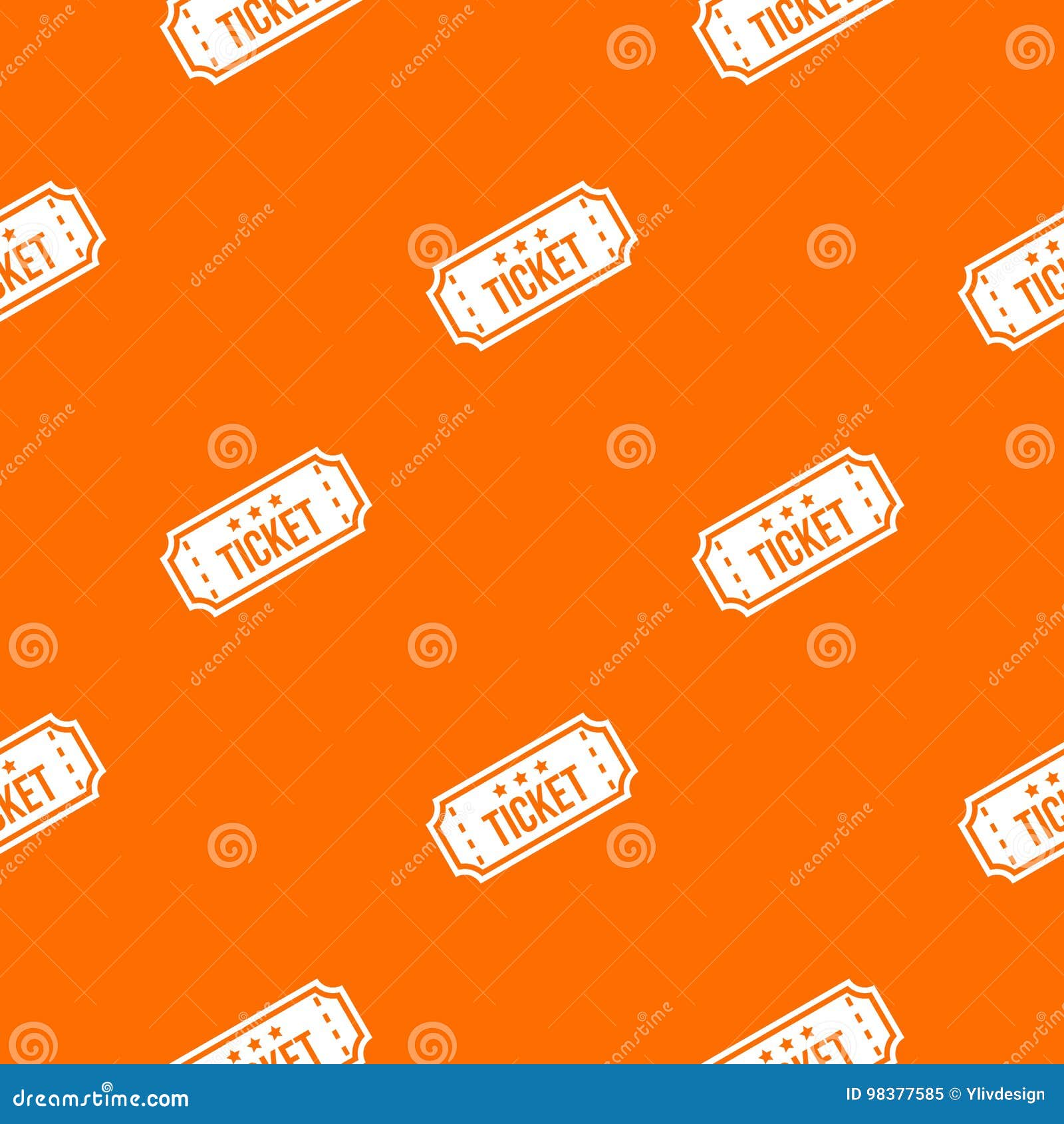 Movie Ticket Pattern Seamless Stock Vector - Illustration of entrance ...