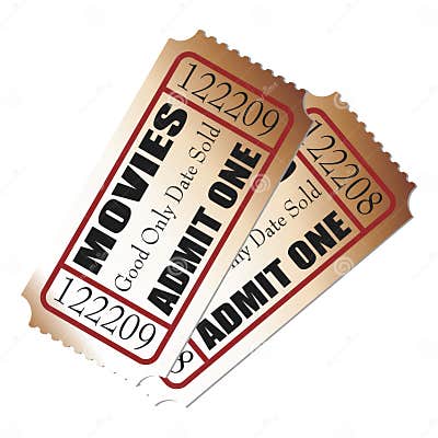 Movie tickets stock vector. Illustration of validation - 4063798