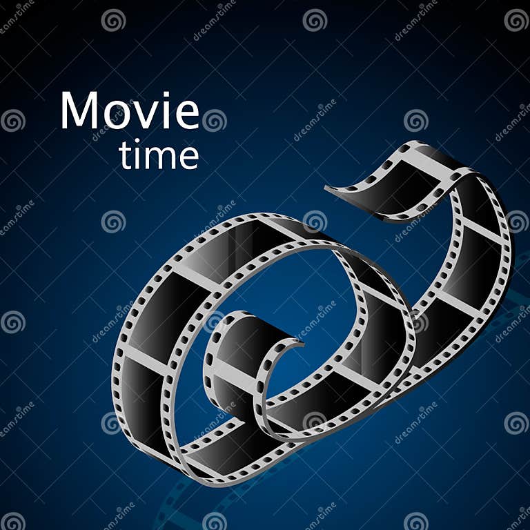 Movie time stock illustration. Illustration of strip - 60427974