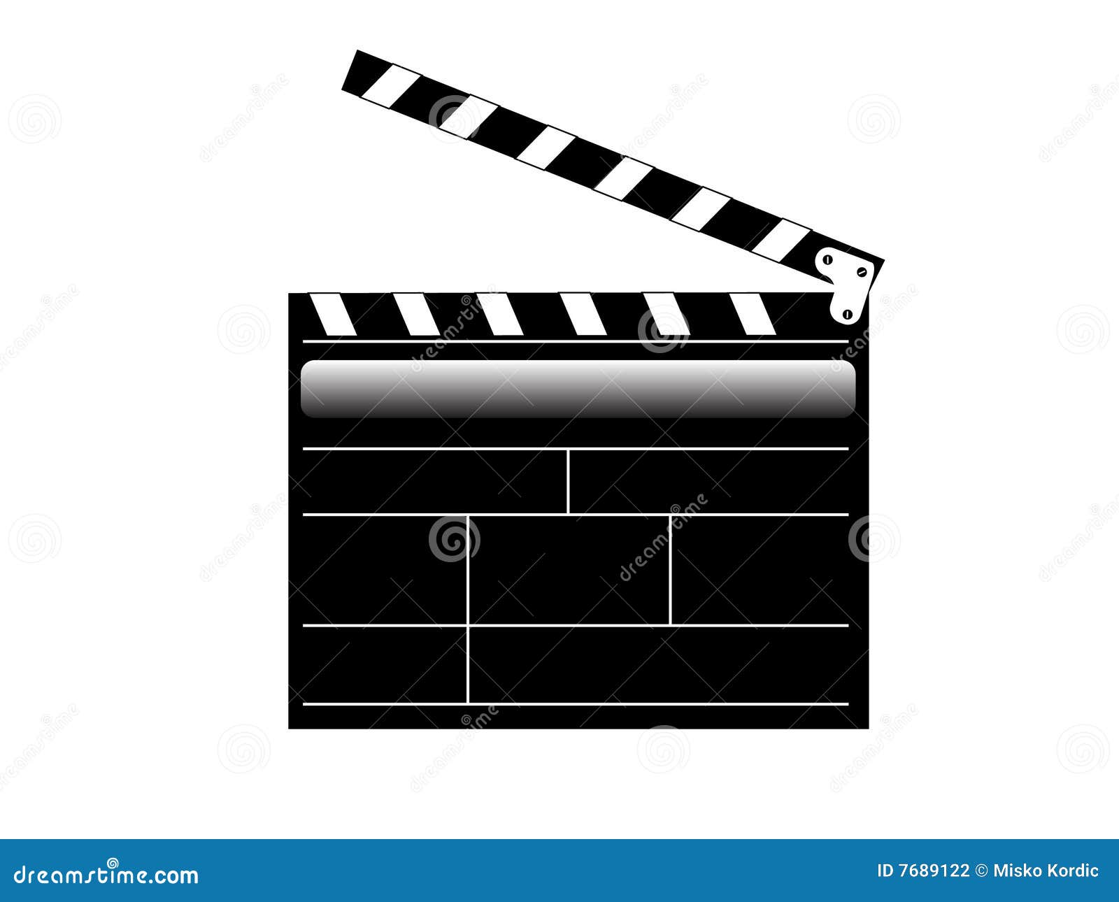 Movie video clapper stock vector. Illustration of clap - 7689122