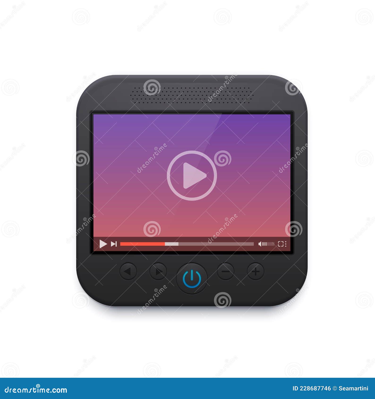 Movie and Video Player Interface Icon, Ui Design Stock Vector ...