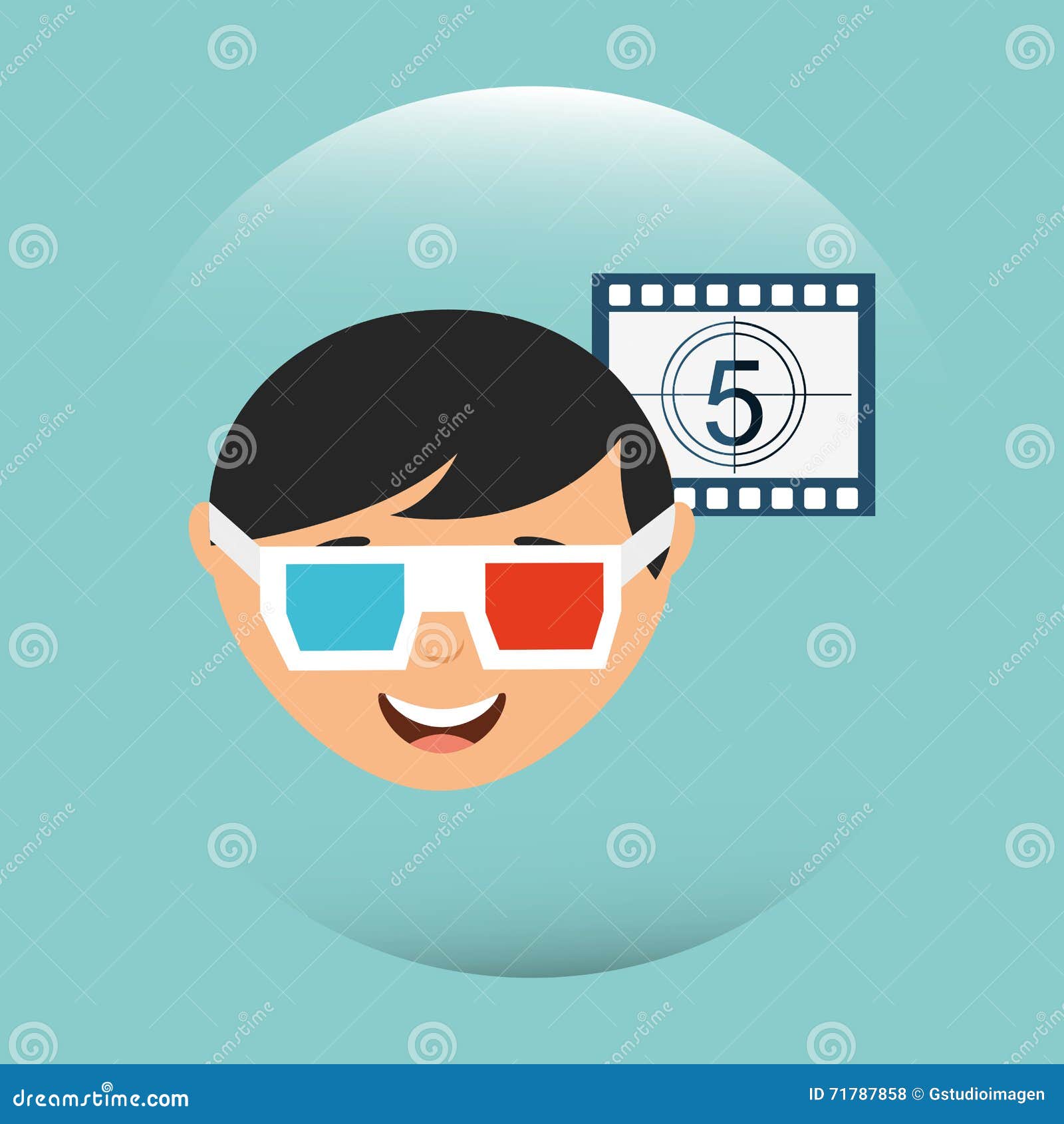 Movie viewer design stock illustration. Illustration of movie - 71787858