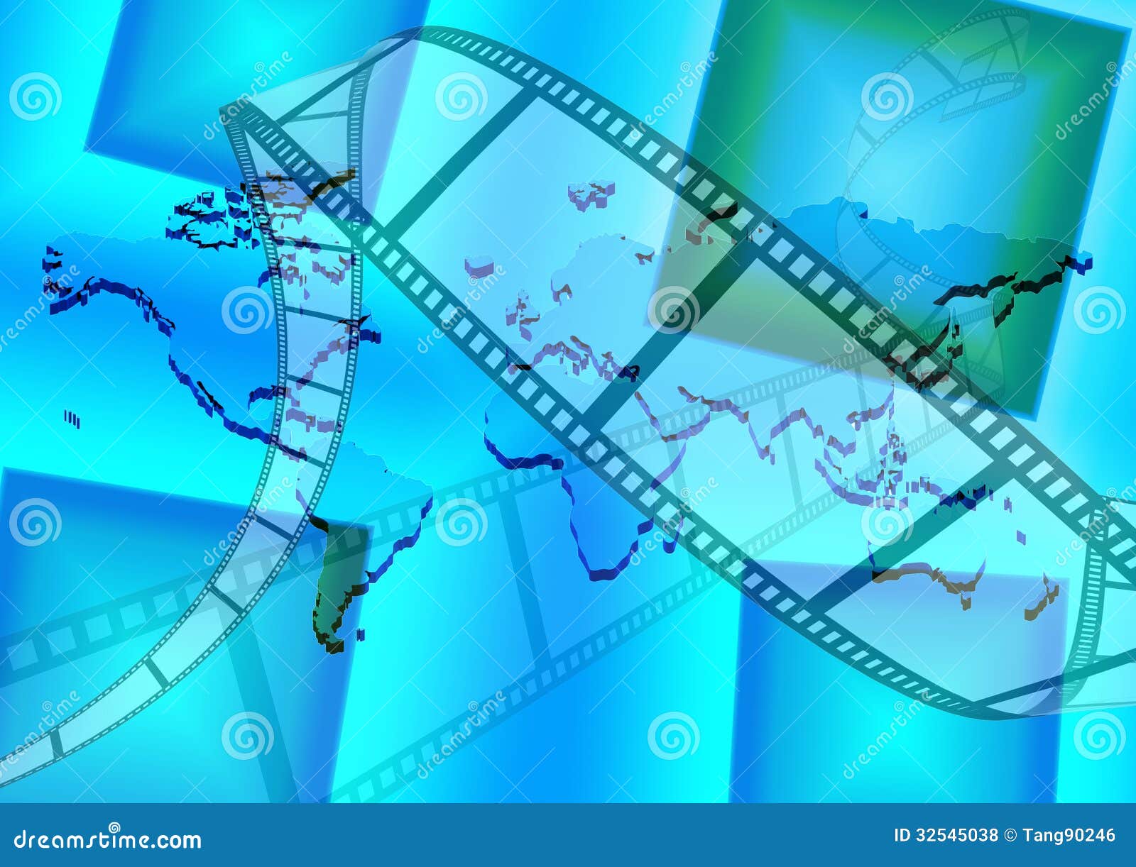 The movie world stock illustration. Illustration of design - 32545038