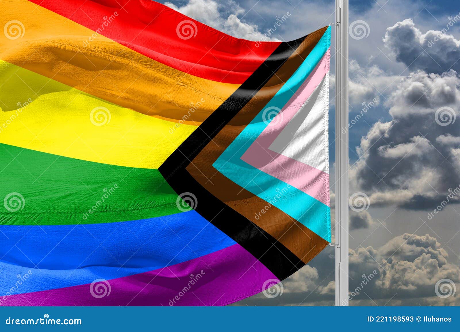 Movimiento Lgbt De Bandera Arco Iris Imagen De Archivo Imagen De