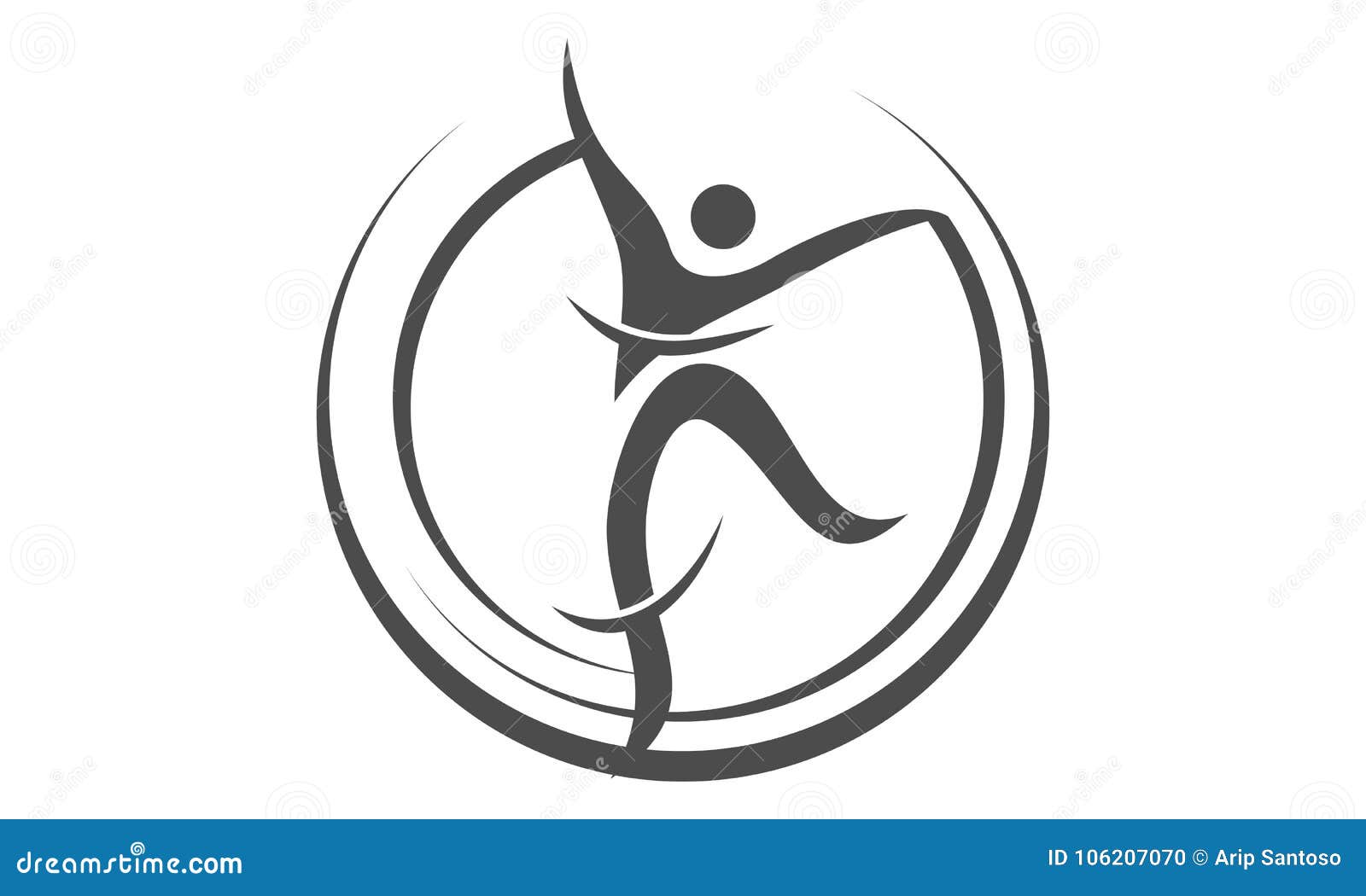 Movimiento Logo Design Template De La Danza Ilustración del Vector ...