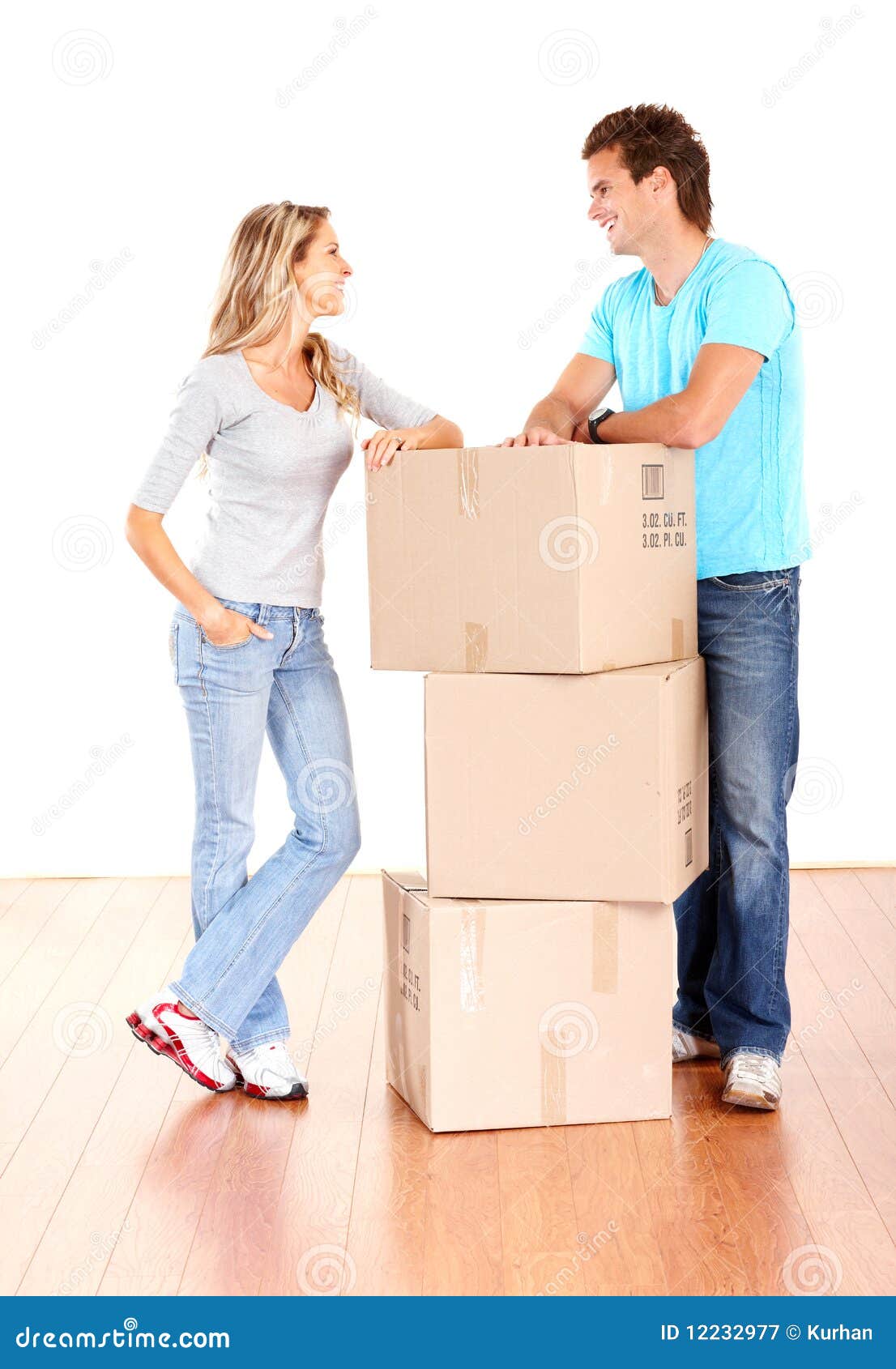 Moving stock image. Image of woman, home, house, room - 12232977