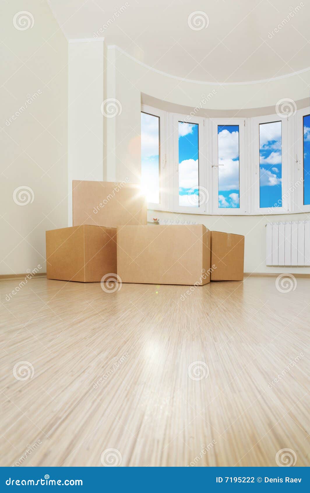 Moving stock photo. Image of objects, cardboard, room - 7195222
