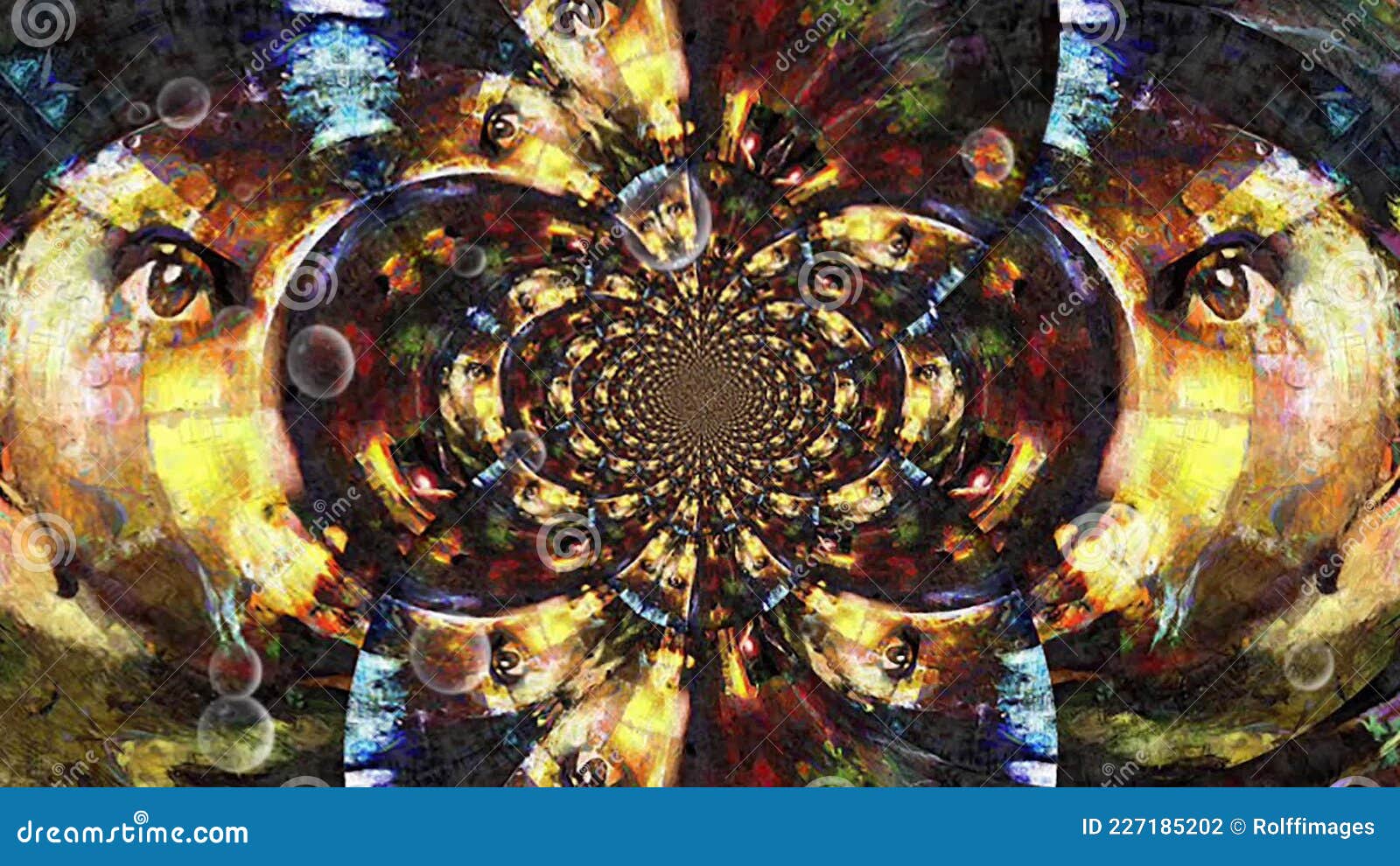 Moving abstract faces stock footage. Video of fantasy - 227185202