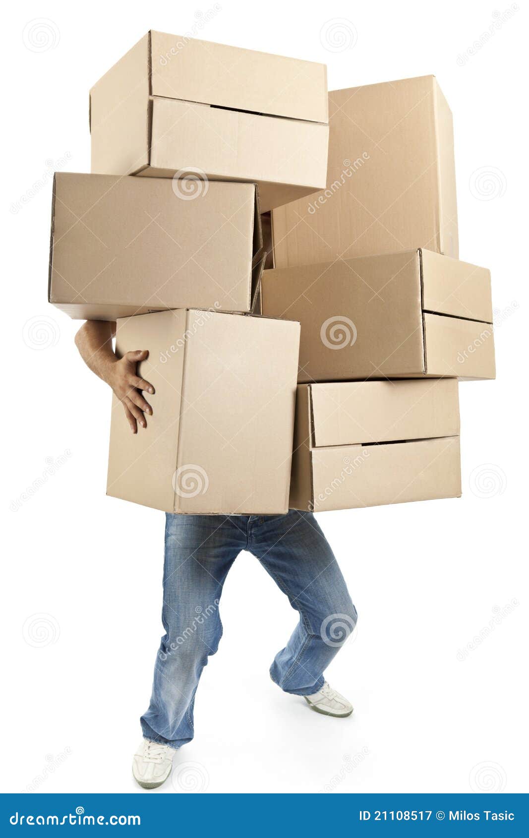 Moving activity stock image. Image of cardboard, person - 21108517