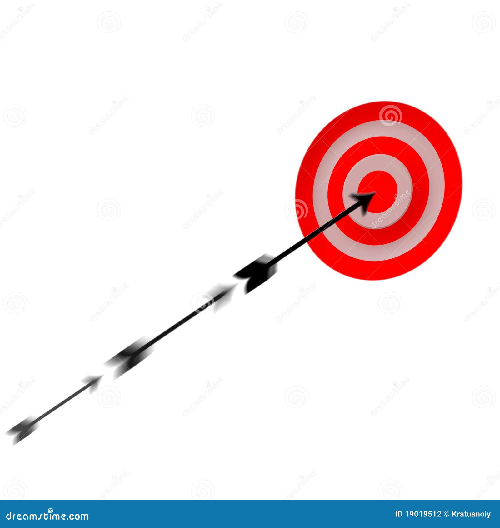 Moving arrow to target stock illustration. Illustration of round - 19019512