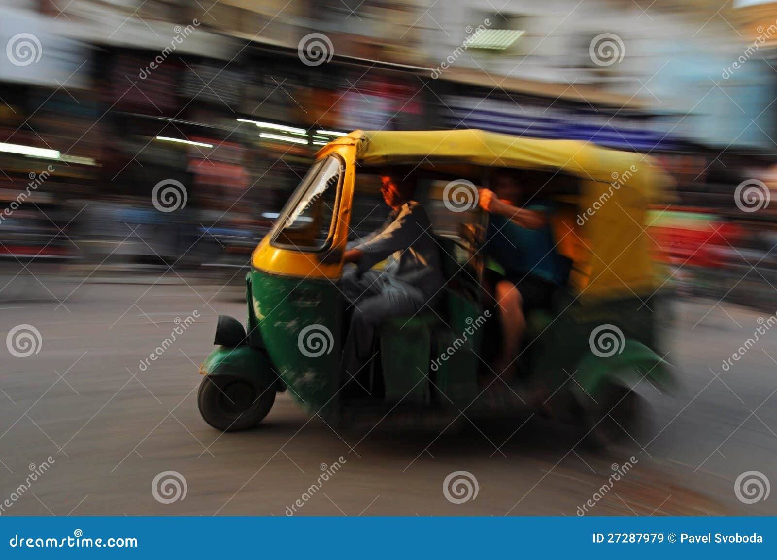 Moving Auto Rickshaw, Old Delhi, India Editorial Photo | CartoonDealer ...