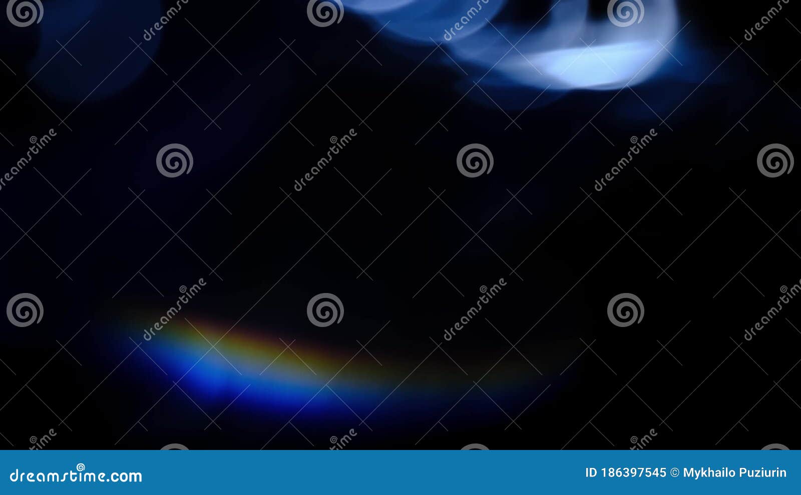 Moving Blue Glitter Lights, Defocused Light Reflections Loopable Bokeh ...