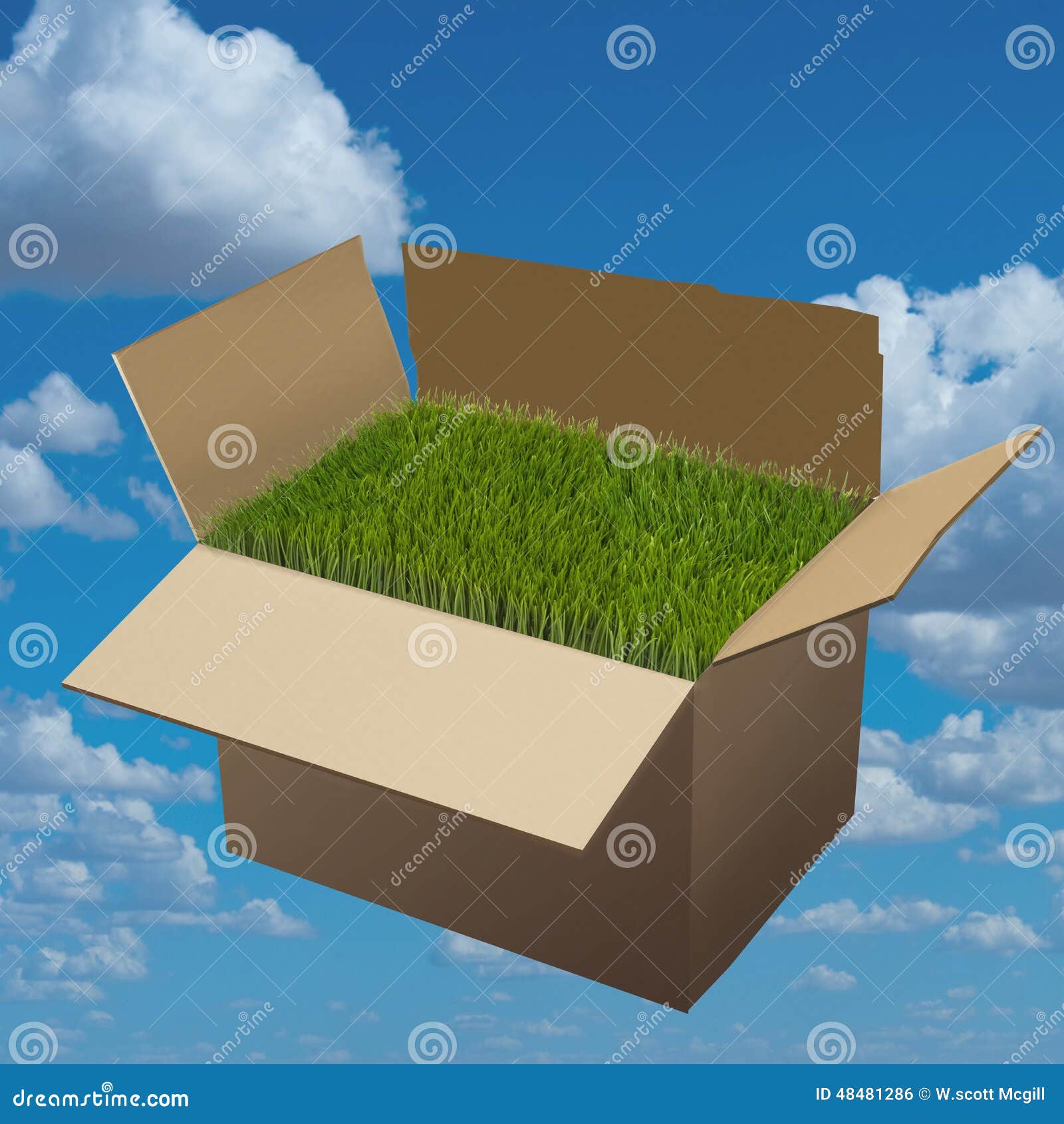 Moving Box. stock photo. Image of mail, empty, shipped - 48481286