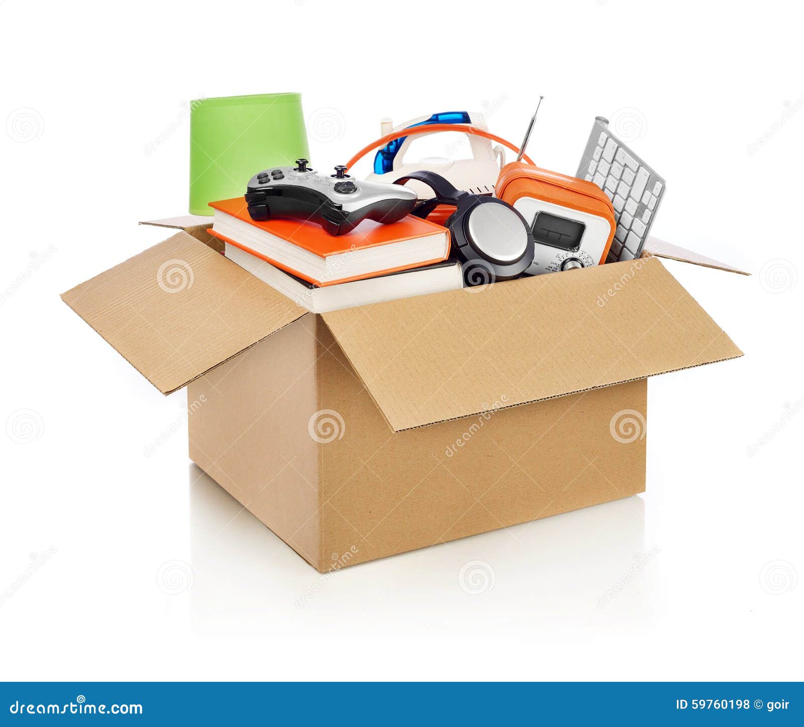 Moving box stock photo. Image of isolated, moving, equipment - 59760198
