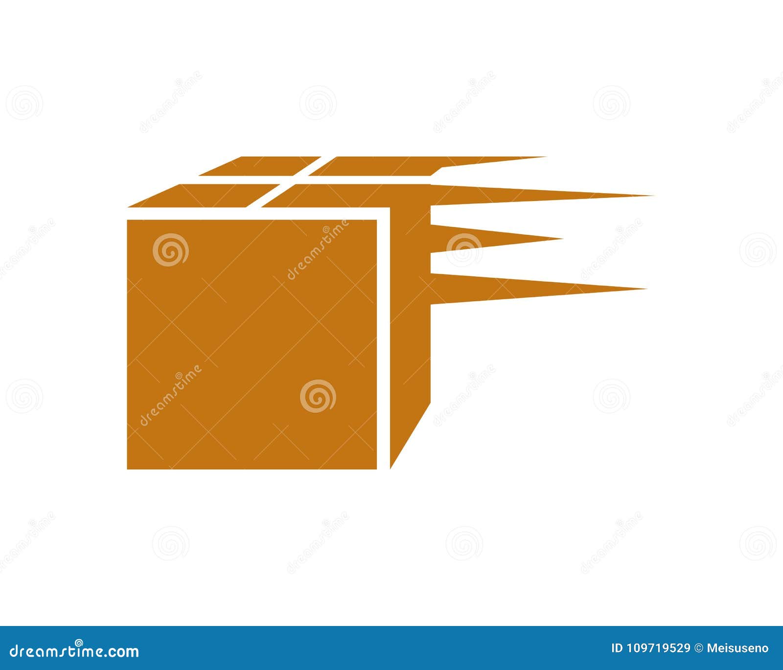 Moving box logo stock vector. Illustration of express - 109719529