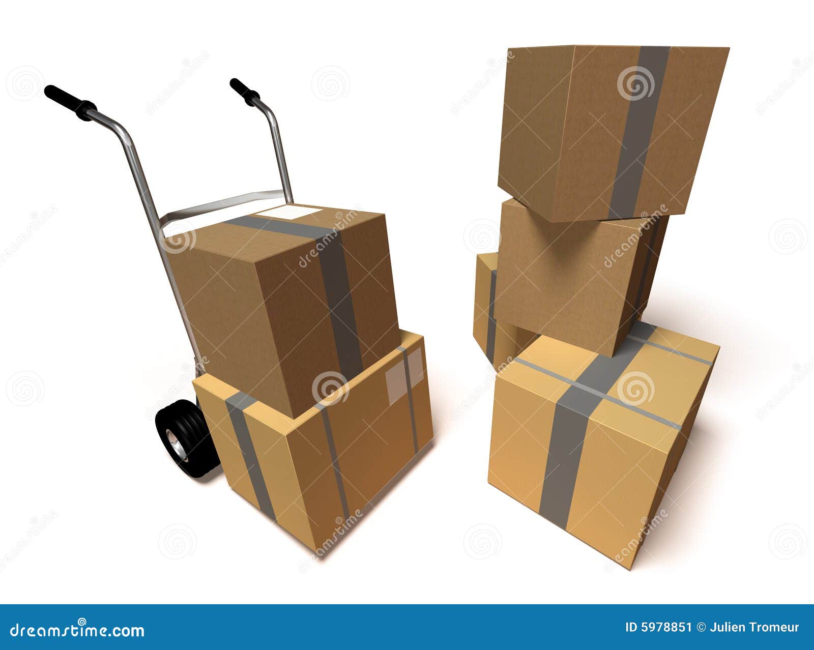 Moving boxes stock illustration. Illustration of packaging - 5978851