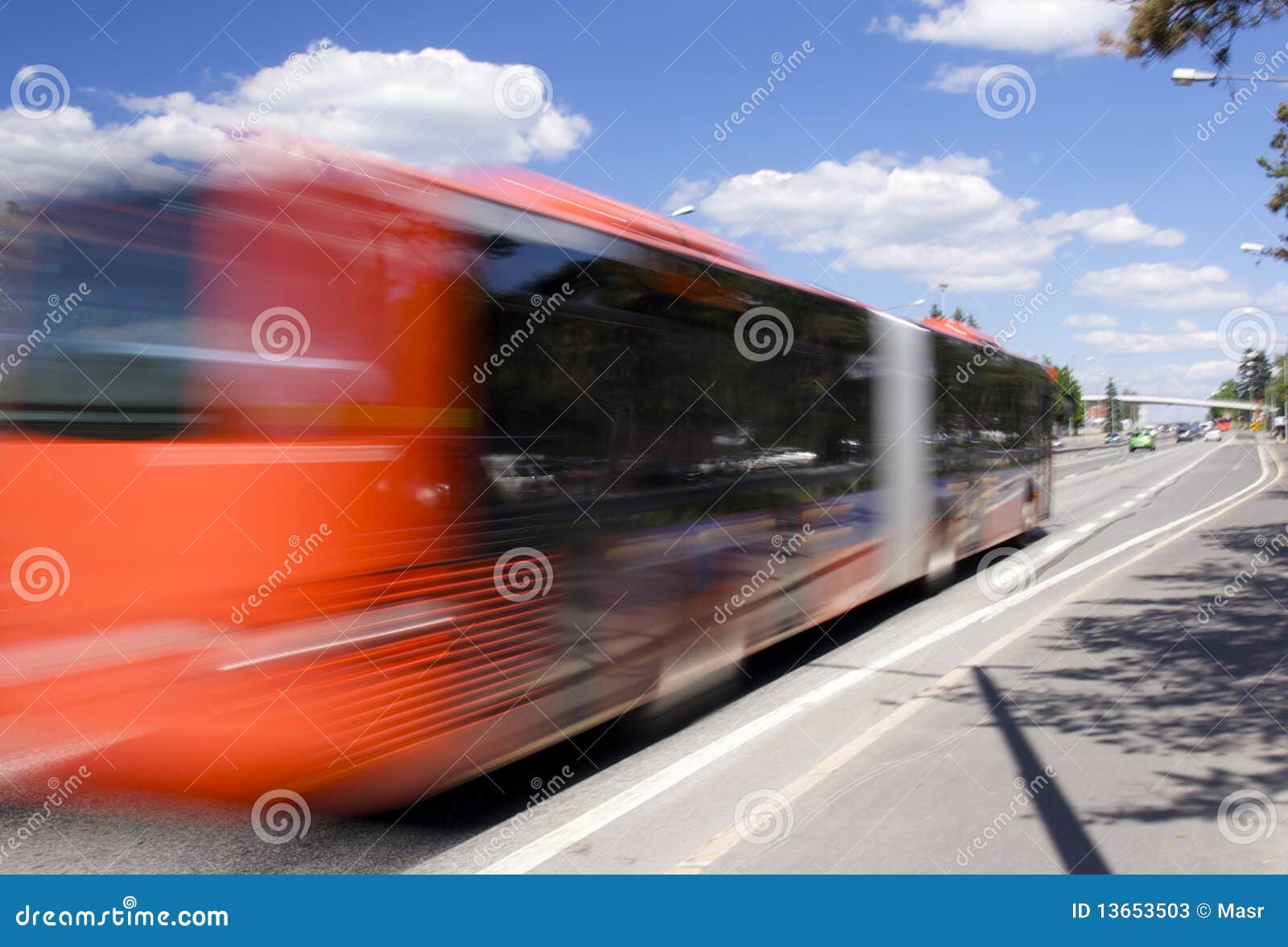 Moving bus stock image. Image of traffic, asphalt, highway - 13653503