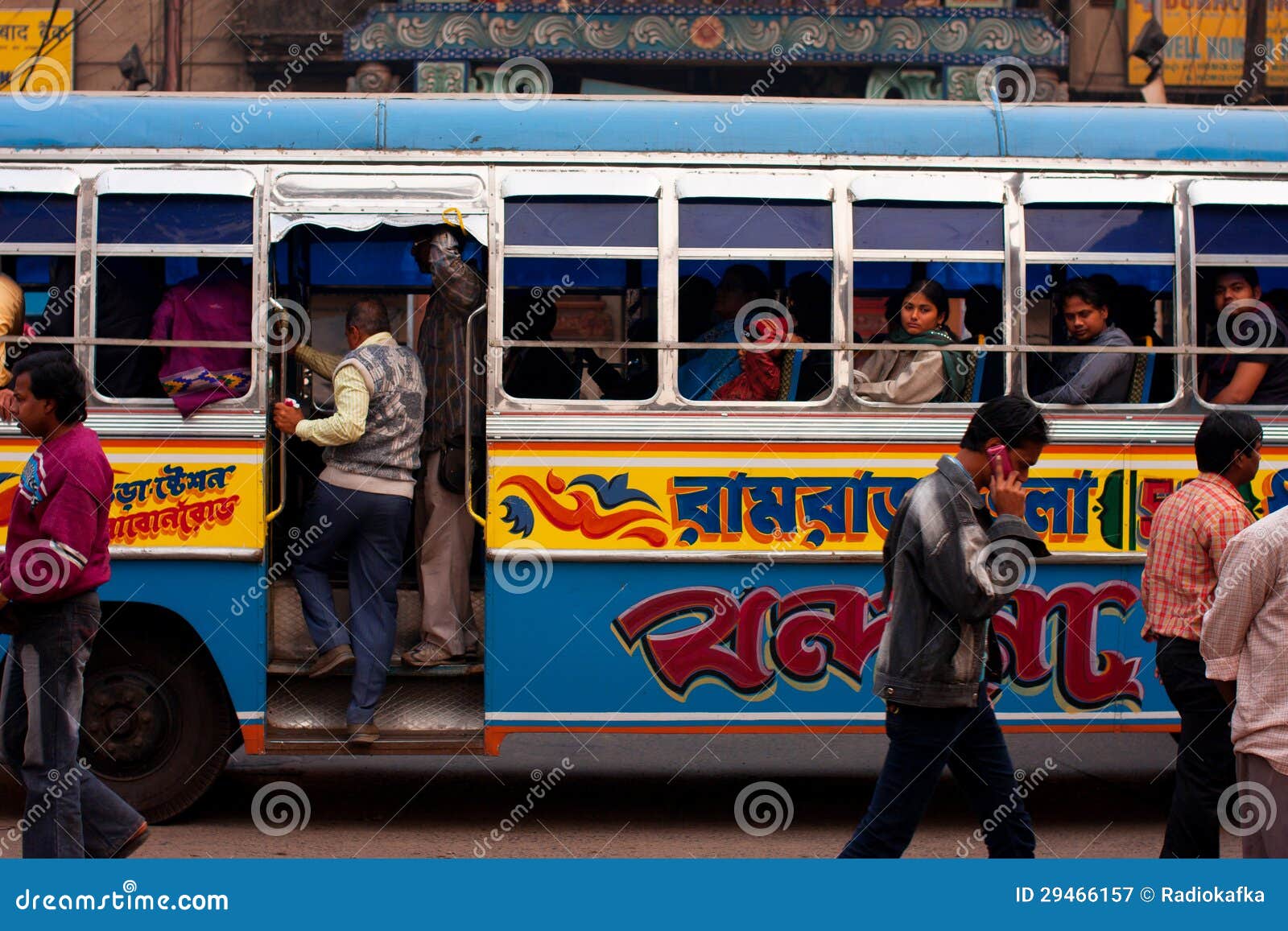 Moving Bus in the City Center Editorial Photography - Image of culture ...