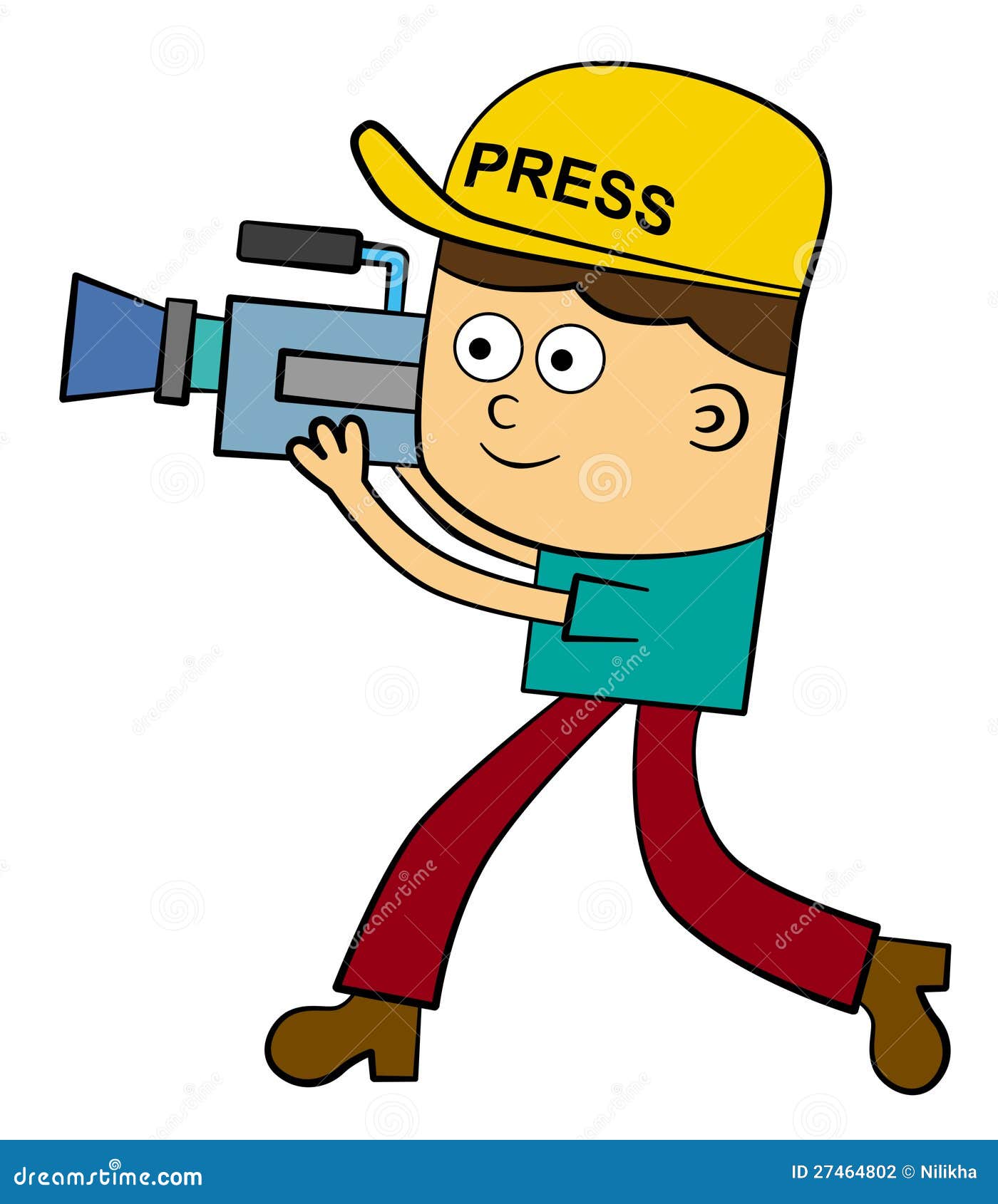 Moving camera stock illustration. Illustration of production - 27464802
