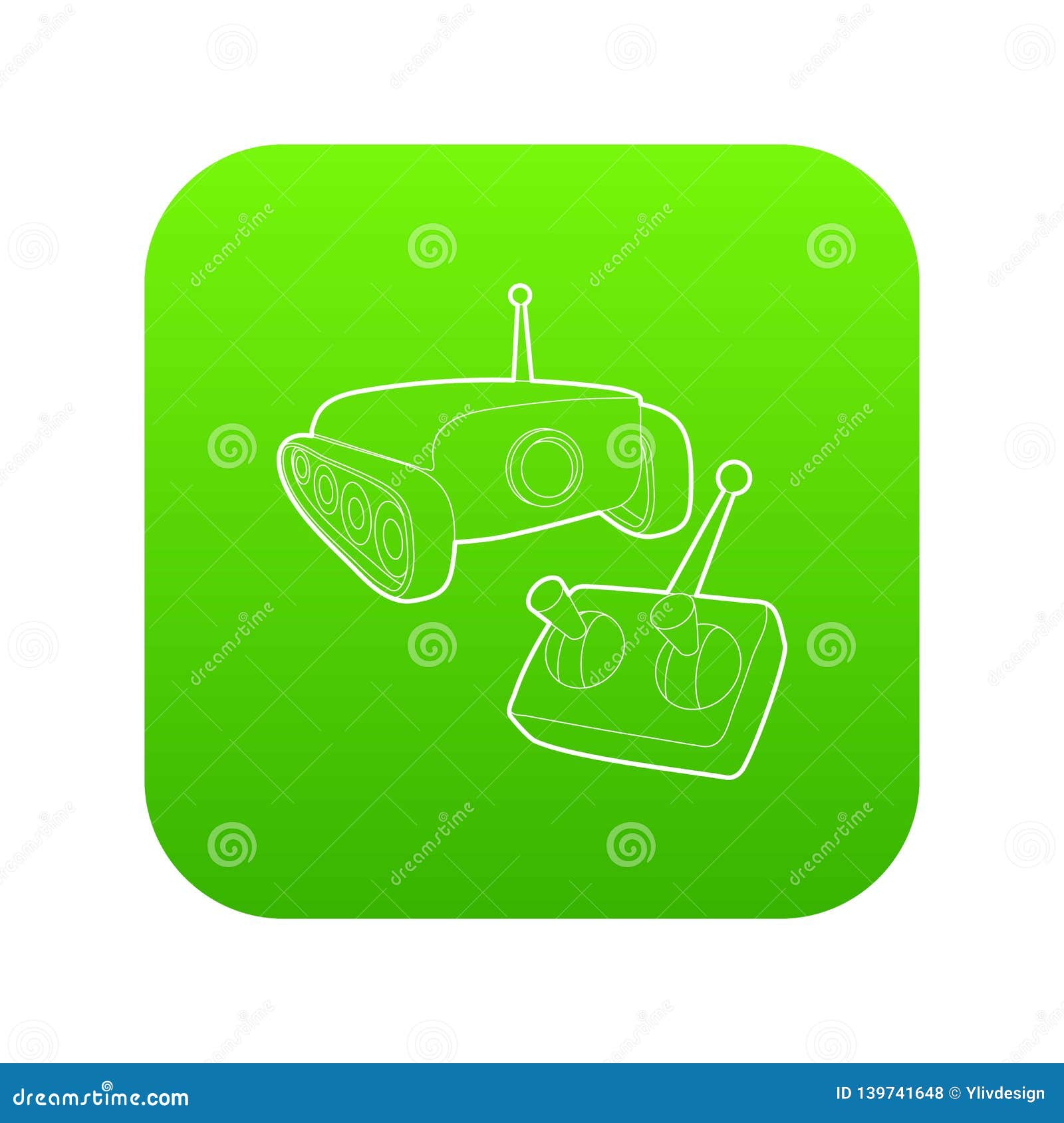 Moving Camera Icon Green Vector Stock Vector - Illustration of vector ...