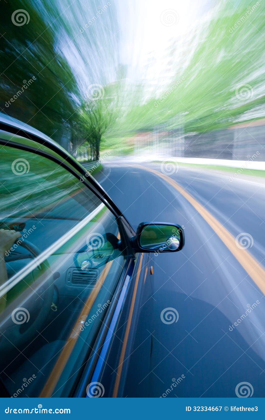 Moving car blurred view stock image. Image of front, blurred - 32334667