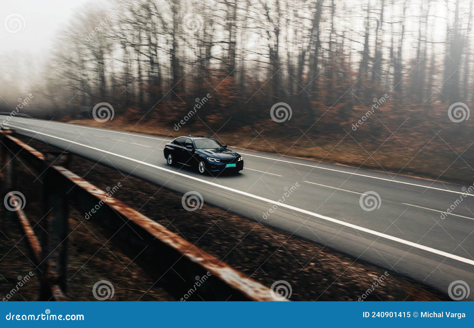 Moving car on the road stock image. Image of snow, vehicle - 240901415
