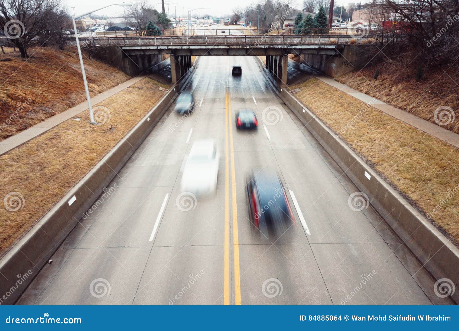 Moving cars. stock photo. Image of moving, blurred, cars - 84885064